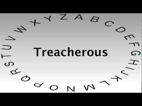 SAT Vocabulary Words and Definitions — Treacherous