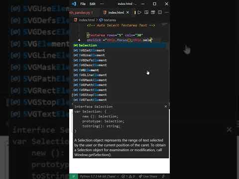 Autoselect textarea text with javascript