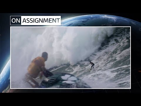 The ‘Formula 1 of Surfing’ in the small Portuguese town of Nazare | ITV News