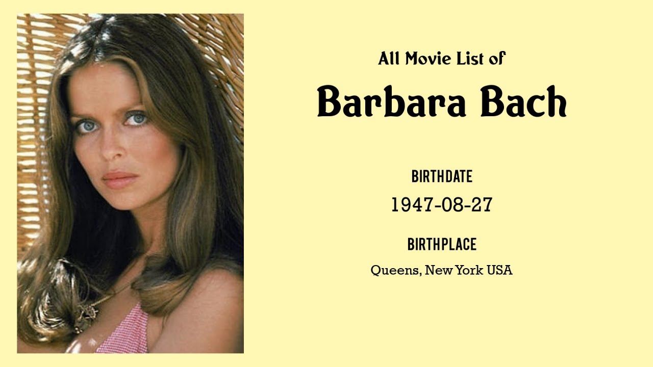 Barbara Bach Movies list Barbara Bach| Filmography of Barbara Bach