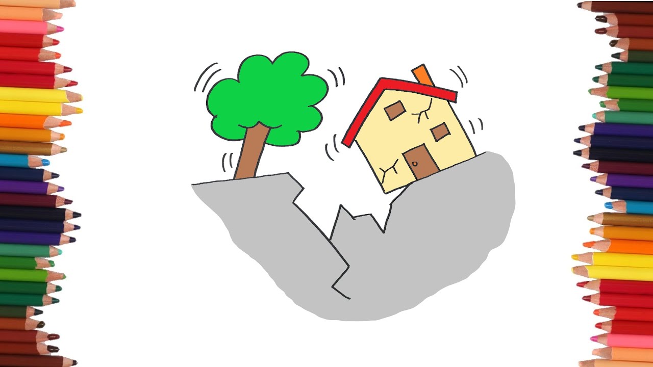 How to draw an earthquake | Easy drawings