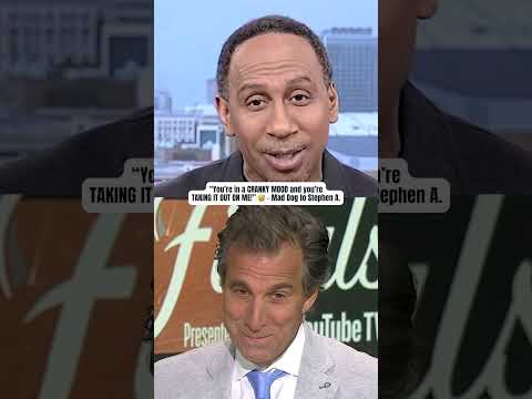 Stephen A. is a CRANKY MAN this morning 😫