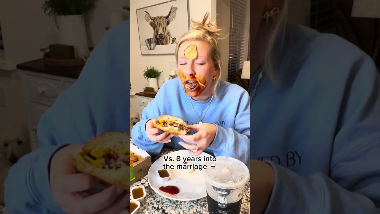 You Gonna Eat That? 😂 Dating vs. Marriage: The Food Struggle is REAL! 🍔💀 #shorts