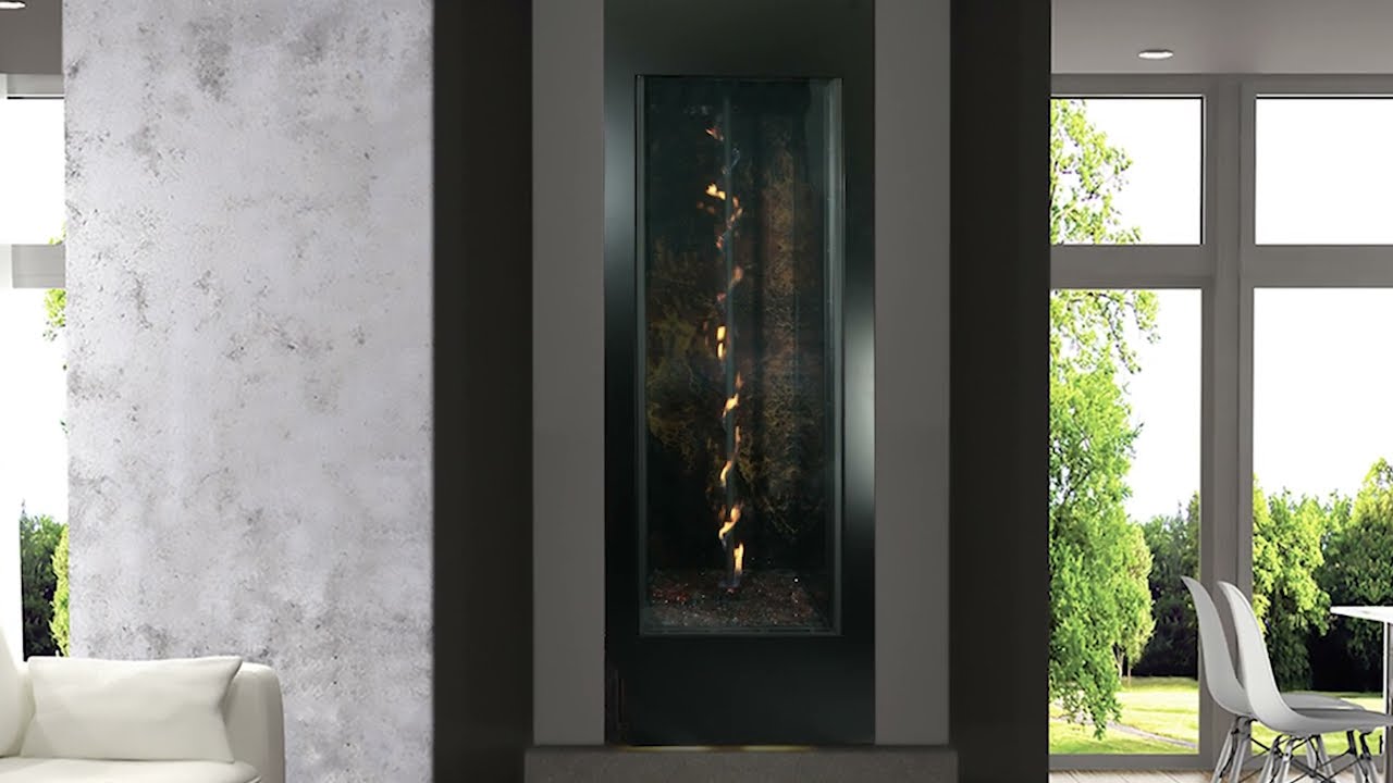 Vertical Spiral Fireplace - Stellar by Heat & Glo