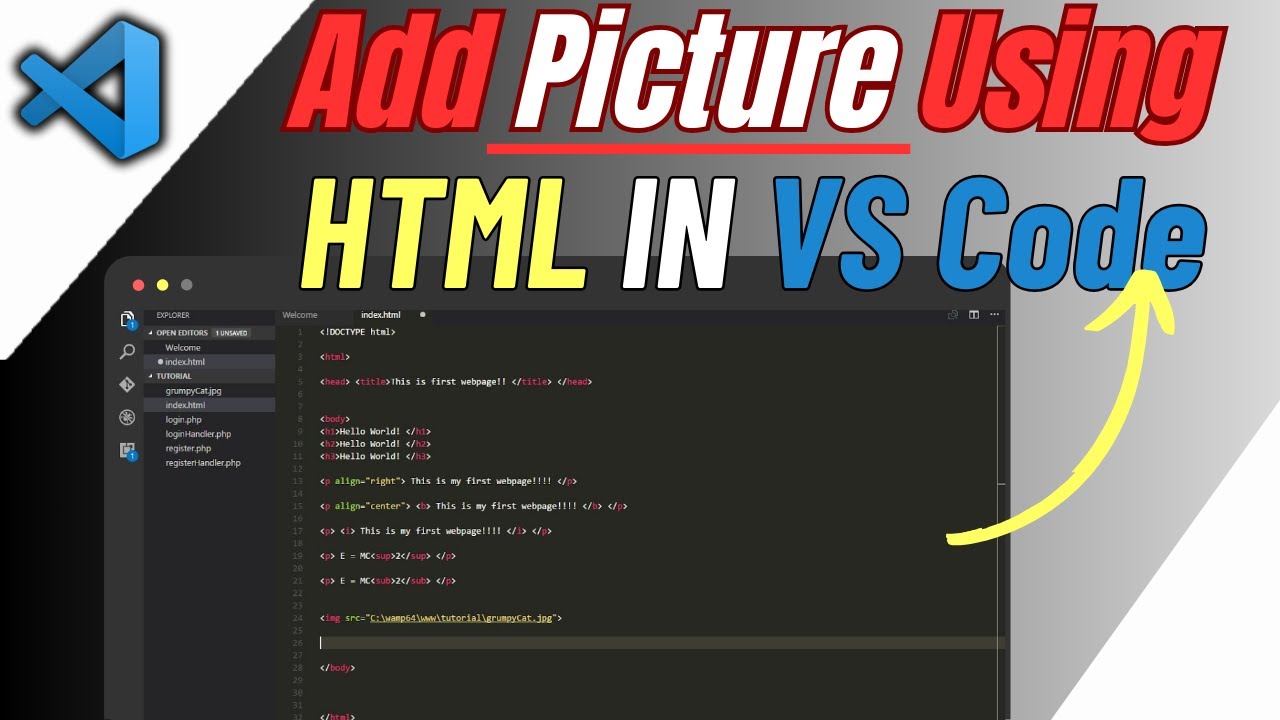 How To Add Image In HTML Using Visual Studio Code (2025)