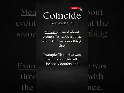 Pronounce COINCIDE the right way #shorts #shortsvideo #pronunciation #english #Coincide #viral