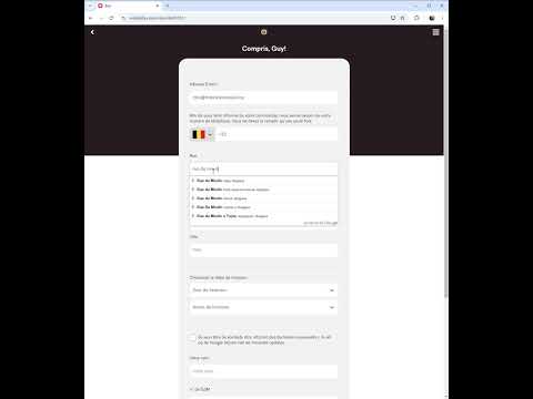 Explication rue et code postal