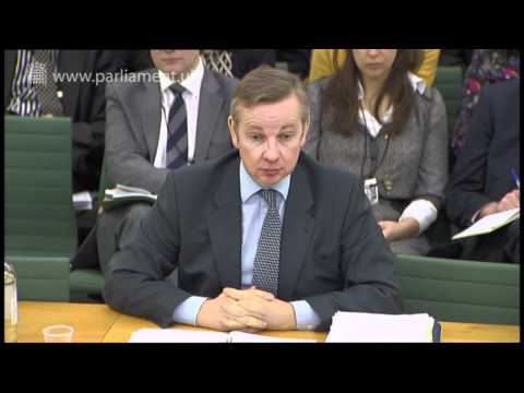 Michael Gove answers #AskGove twitter questions during Education Committee evidence session