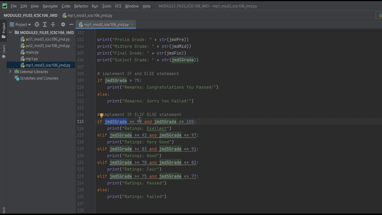 Python Grading System User Input
