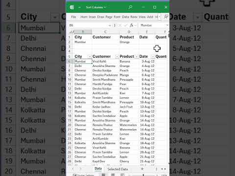 How to copy and paste filtered data automatically #youtubeshorts #shorts #excel #trending #tips
