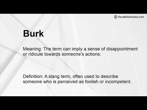 Burk Meaning