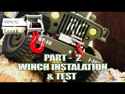 JJRC C8815 Willys Military Jeep 1/10 Scale RC Rock Crawler part-2 (Winch)