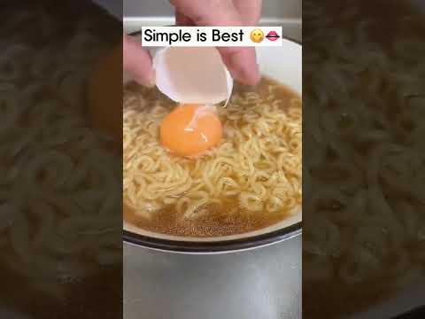 Raw Egg in Ramen πππππ#asmr #shortvideo #shorts