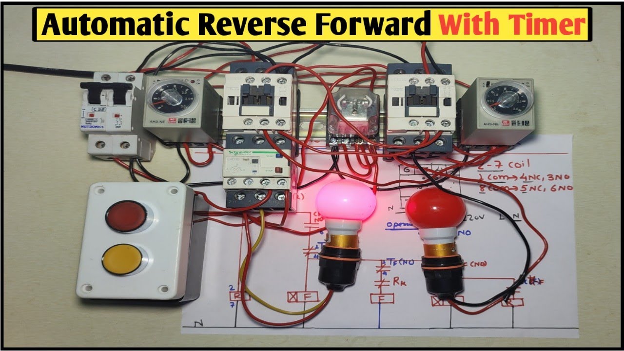 Automatic Reverse Forward Starter With Timer! Reverse Forward Starter Control With Timer
