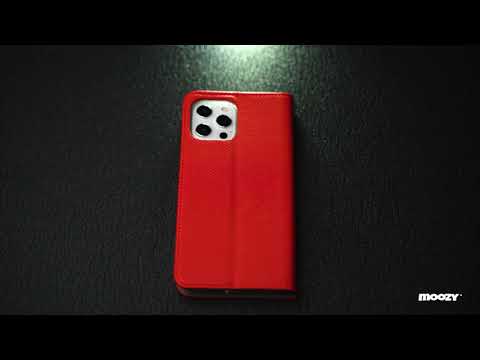 Moozy Case Flip Cover - Wallet Case with Card Holder and Stand, Credit Card Slots