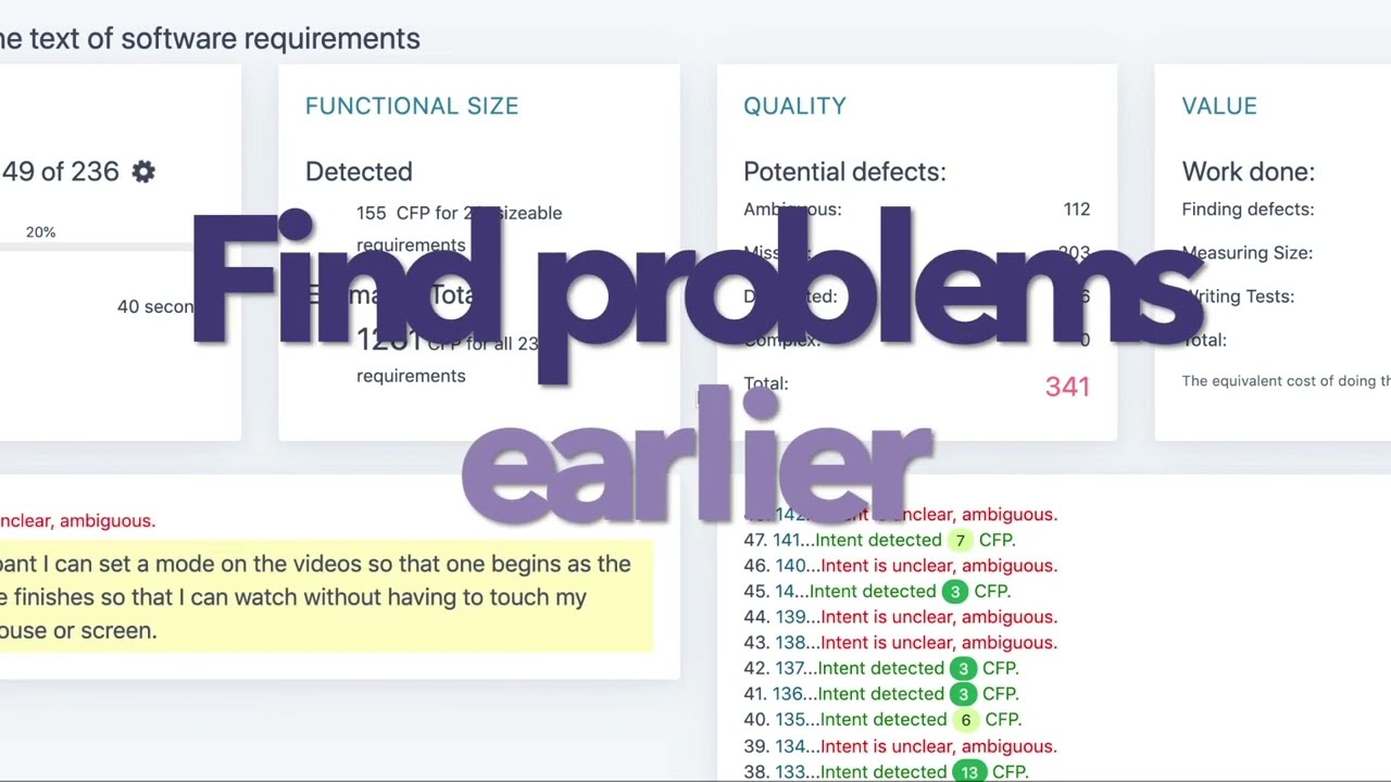 Requirements Analysis Automated with ScopeMaster - Shift Left