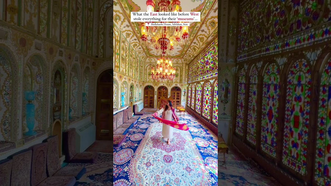 The MOST beautiful part of Persia! ❤️✨#persia #persianhistory #iran #ishfahan #mollabashihouse