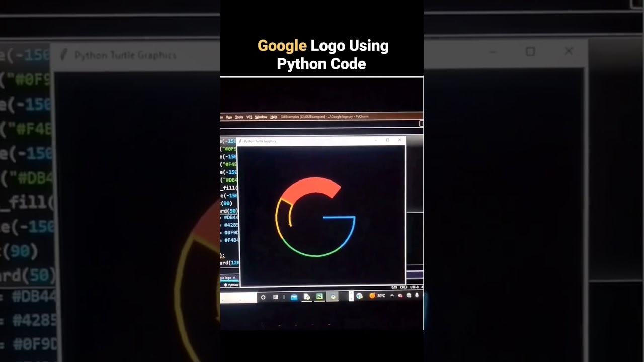 Google Logo Using Python Code
