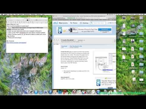 How to Make a Booklet in Microsoft word
