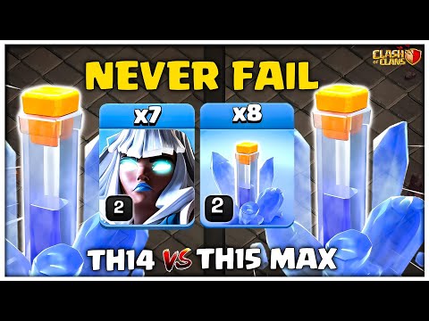 Never Fail!! New Th14 Ice Block Spell + Electro Titan Smash Attack Strategy - Clash of Clans