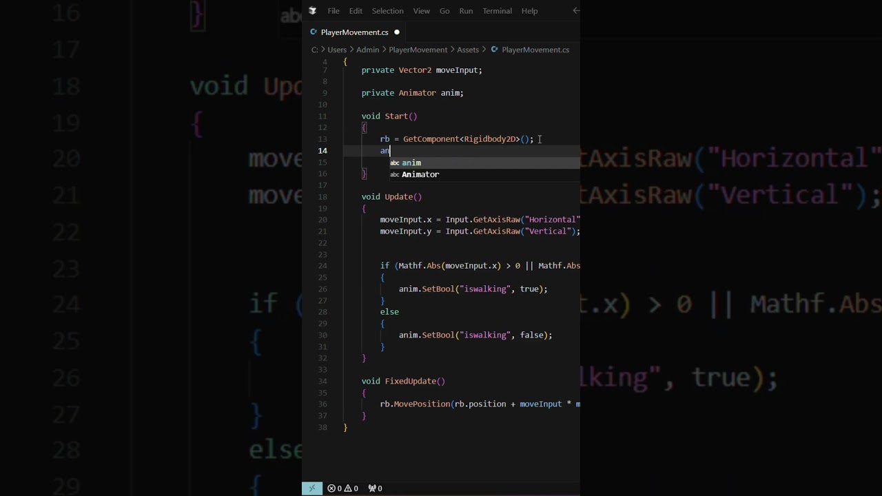 NullReferenceException in Unity 🔥 | Fix Animator Error in 60 Seconds! #Unity #Shorts