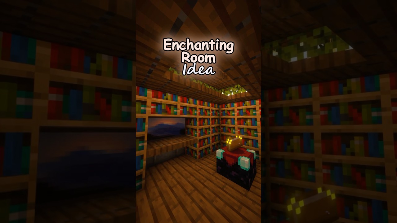 How to build a Library Enchanting Room in Minecraft! #minecraft