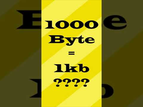 Why 1024 byte = 1Kb