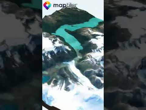 Rock with MapTiler terrain maptiler.com/terrain #shorts #map #3d #satellite