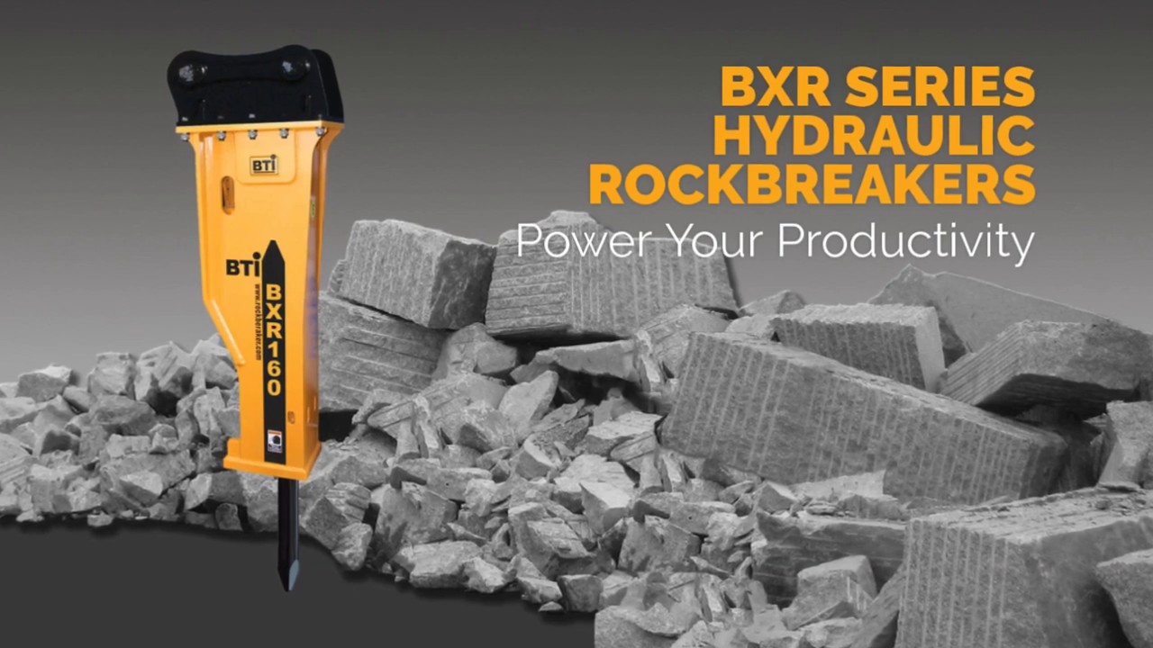Breaker Technology // BXR Series Large Size Hydraulic Breakers // Power Your Productivity