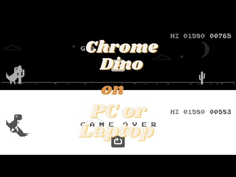 How to play Chrome Dino Offline Game on PC or Laptop?!