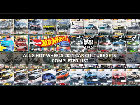 All 8 Hot Wheels 2021 Car Culture Series Sets Completed List (Exotics, JDM, Trucks, Toyota & MORE)