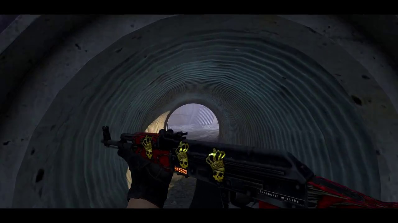 StatTrak AK-47 Red Laminate 3x Crown Foil Showcase