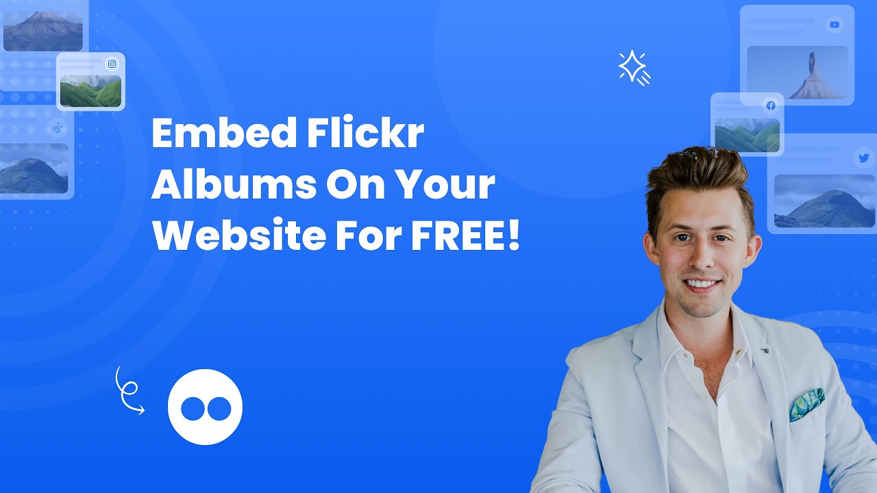 How to embed Flickr Albums (Multiple Albums) on your website for FREE?