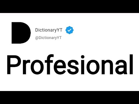 Profesional Meaning in English