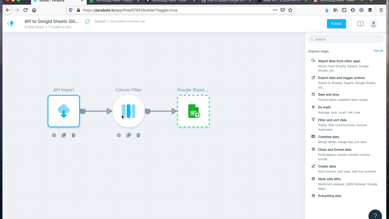 How to update Google Sheets with JSON API