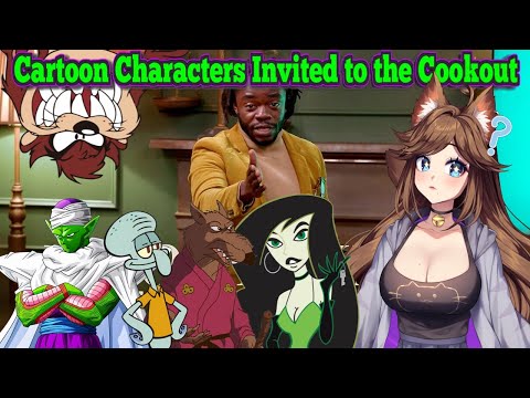 Very White Girl Reacts to Cartoon Characters Invited to the Cookout