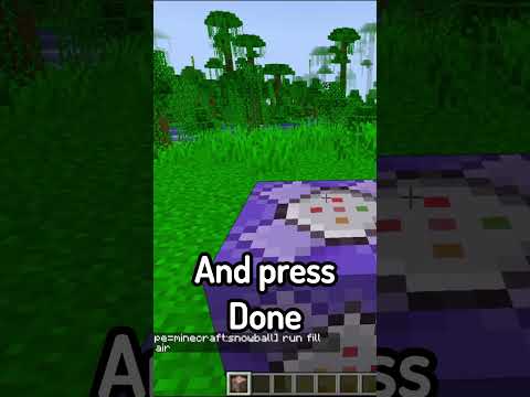 Snowball Command in Minecraft! โ๏ธ #minecraft #command #snowball
