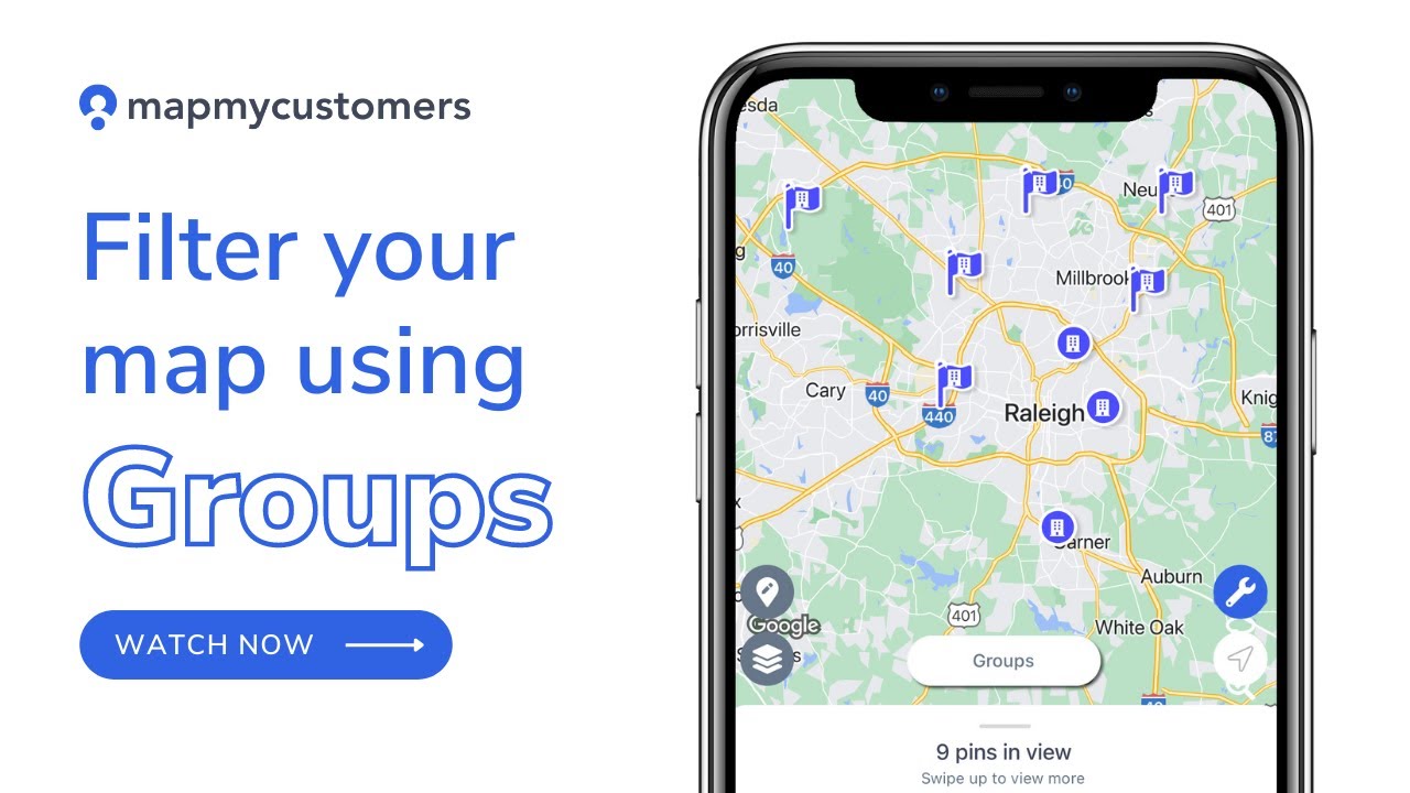 Filter your map and prioritize your day using Groups