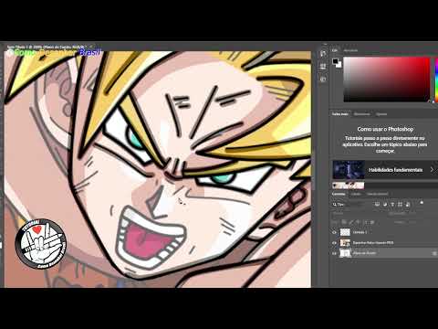 como usar o photoshop para desenhar o goku