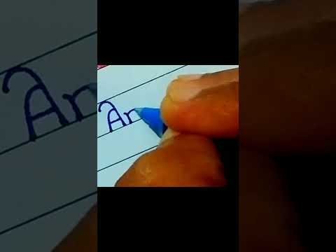 :Anderson: Name Calligraphy / lettering my subscribers names 💙 #shorts #calligraphy