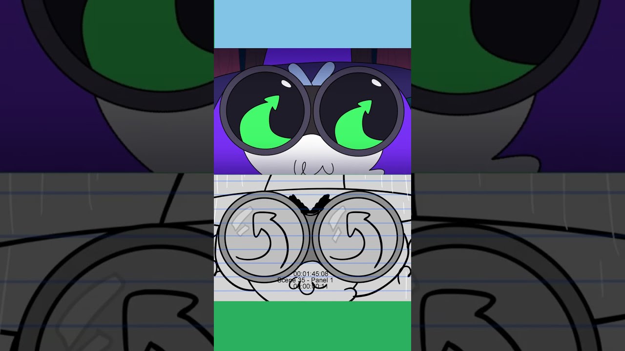 Animatic vs Animation (behind the scenes) 2 #boyanddragon #shorts