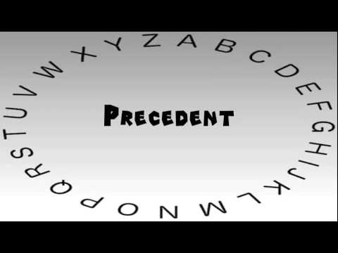 How to Say or Pronounce Precedent