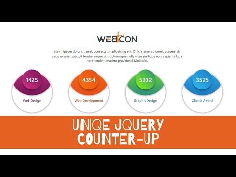 Uniqe jquery counterUp | CSS counterUp with pure jquery | No plugin | Webicon | 2020