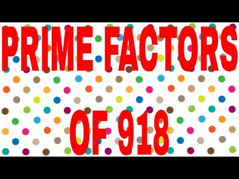 PRIME FACTORS OF 918