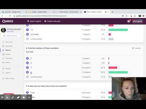 Review of Mean, Mode, and Median Quizizz