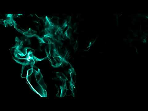 Green smoke on black background slow motion | s vlogs