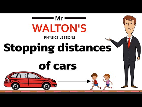 Stopping distances of Cars for the forces topic of GCSE science with Mr Walton’s GCSE Physics
