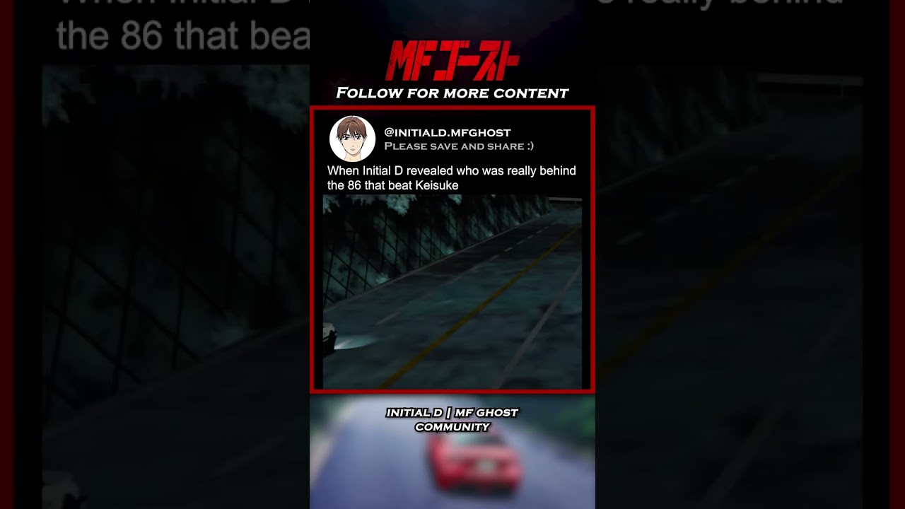 INITIAL D Reveals Takumi Fujiwara as the Driver of the AE86