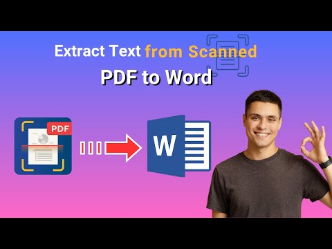 How to Extract Text from Scanned PDF to Word | OCR Convert PDF to Text