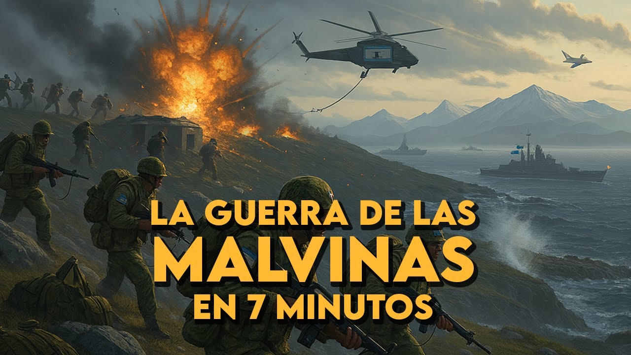 💥La GUERRA de las MALVINAS en 7 minutos💥 | Guerra ARGENTINA VS UK